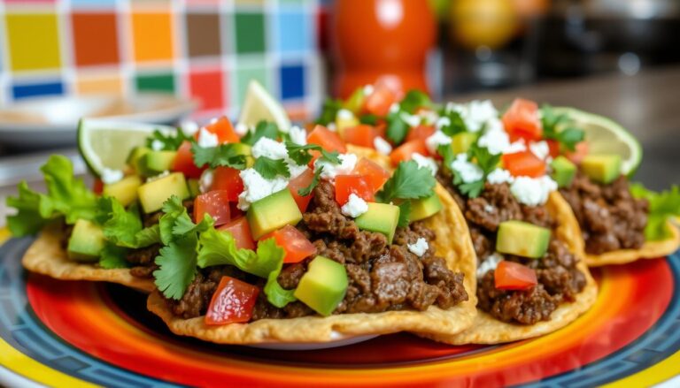 Easy Mexican Beef Tostadas - ZEST & YUM