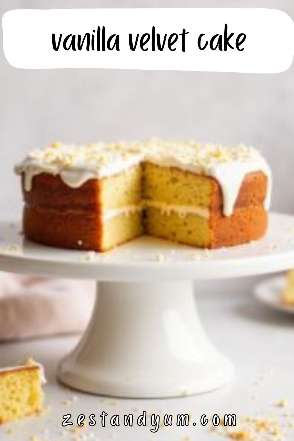Easy Vanilla Velvet Cake Recipe