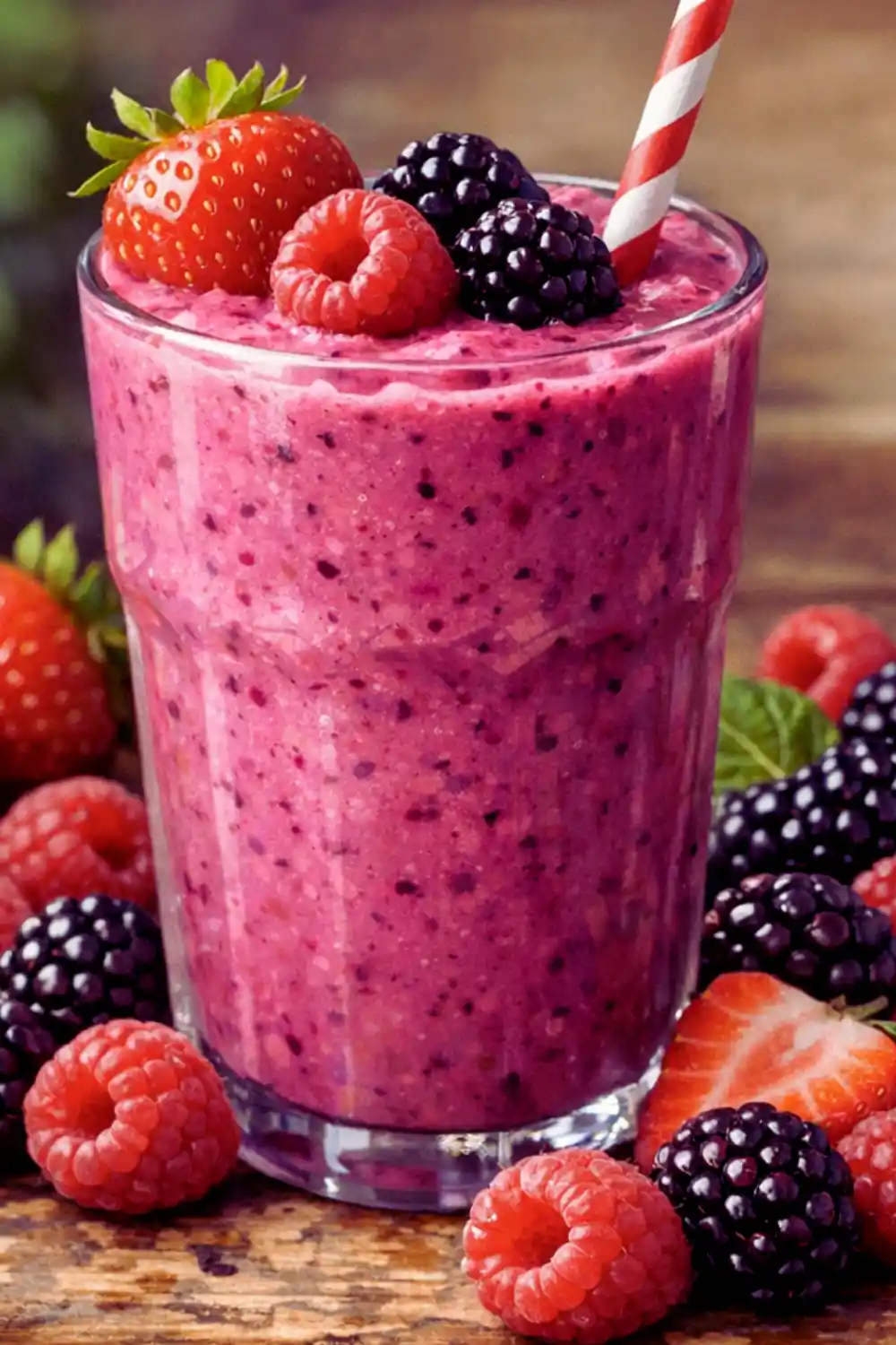 Triple Berry Smoothie - ZEST & YUM